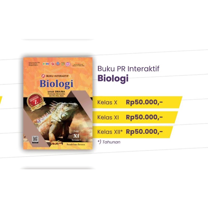 Jual Buku PR/LKS interaktif biologi kelas XI,11 semester 1 (K13 revisi) intan pariwara, 2021 ...