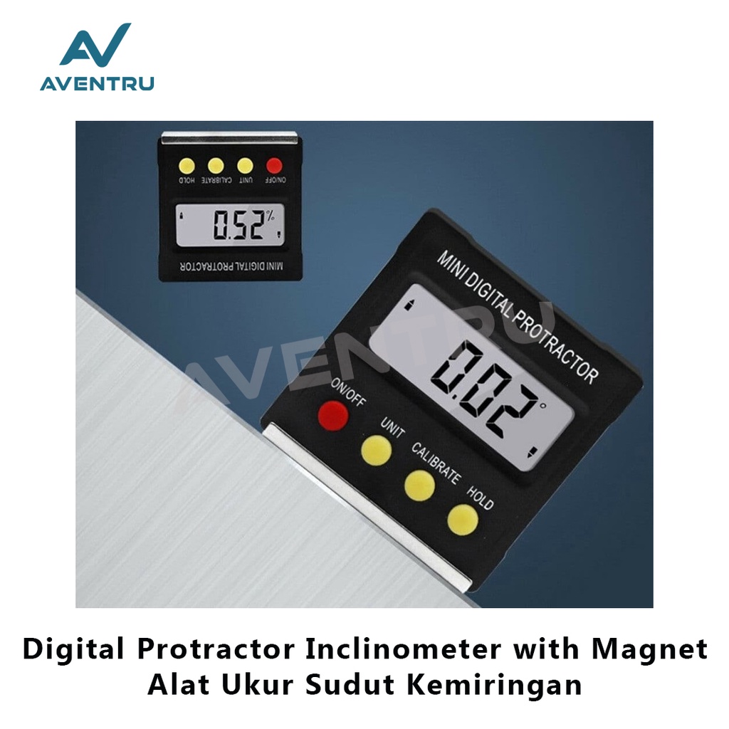 Jual Digital Protractor Angle Inclinometer Alat Ukur Sudut Kemiringan ...