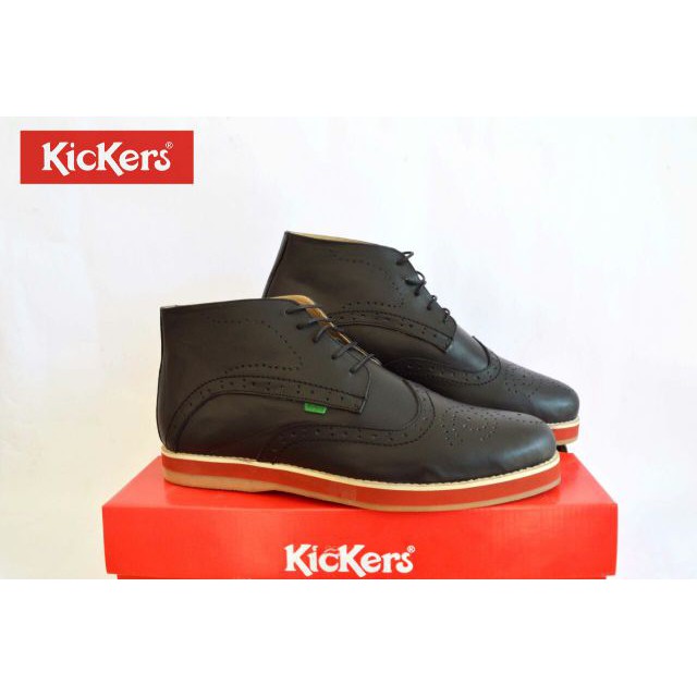 Jual sepatu formal pria kickers wingtif high original premium 4 warna ...