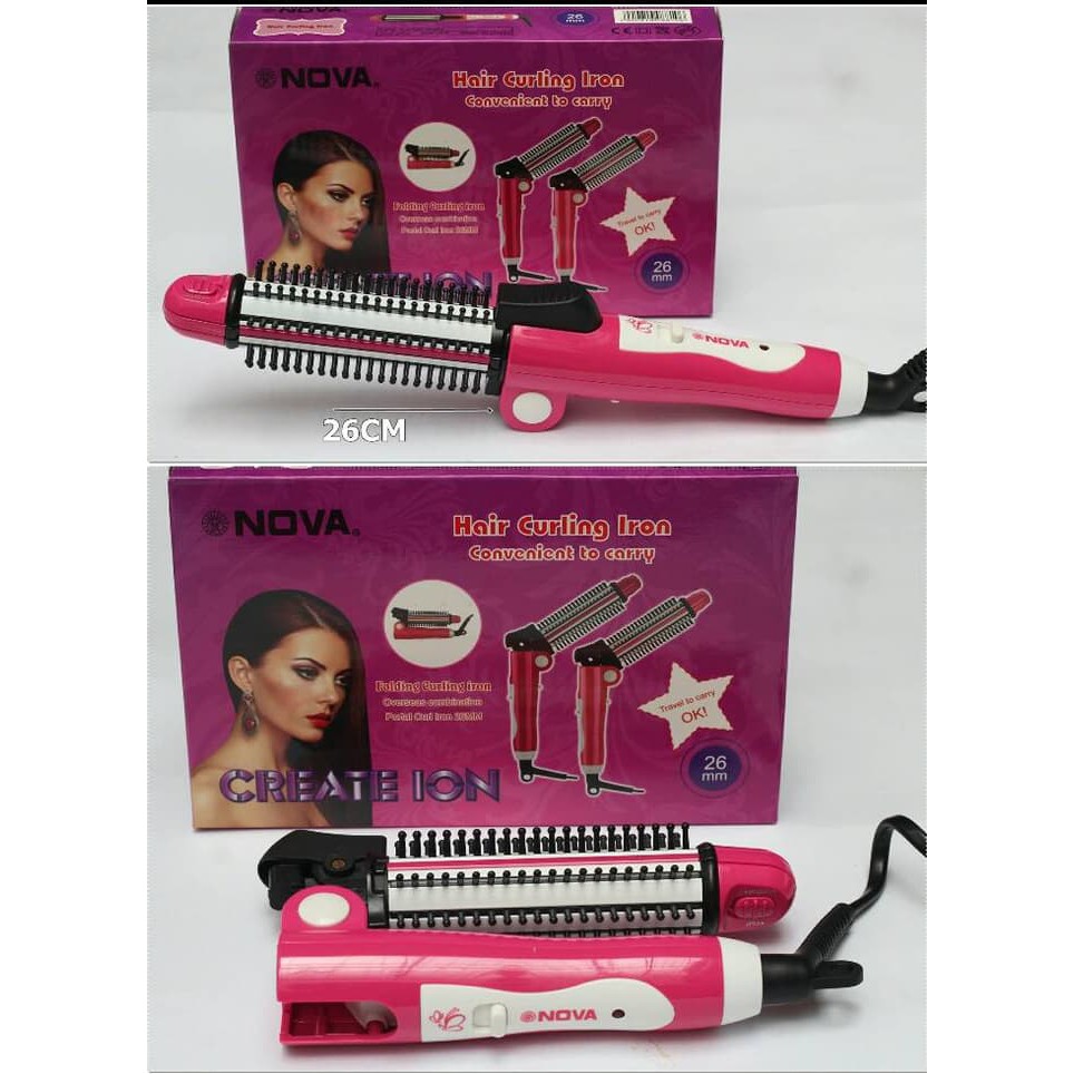 Jual CATOKAN NOVA CREATE ION 3IN1/CATOKAN +CURLY 26MM | Shopee Indonesia