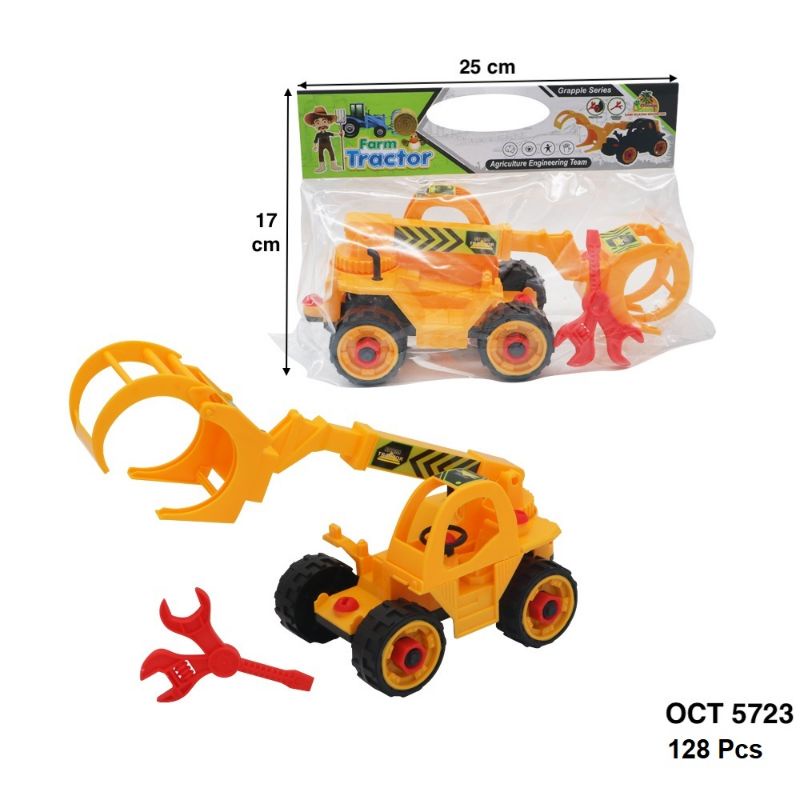 Jual Mainan Farm Traktor Edukasi DIY Assembly Bongkar Pasang Tractor ...