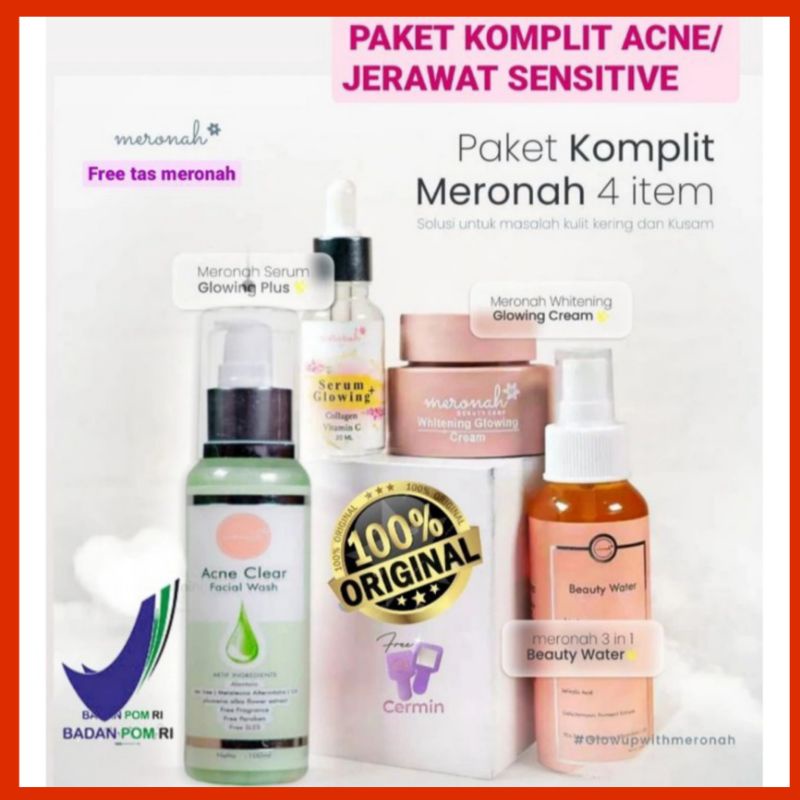 Jual PAKET WAJAH COLLAGEN MERONAH WHITENING GLOWING CREAM MERONAH ... Jual PAKET WAJAH COLLAGEN MERONAH WHITENING GLOWING CREAM MERONAH ...