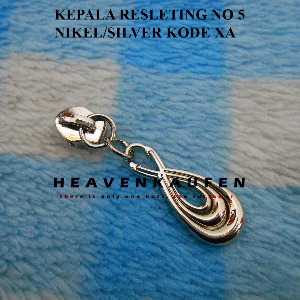 Jual Kepala Resleting / Kepala Zipper No 5 Nikel Silver Variasi Bagus ...