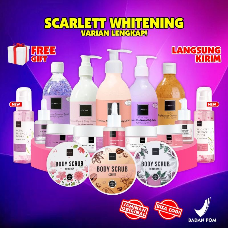 Jual SCARLETT WHITENING Series Paket Lengkap Scarlet By Felicya ...