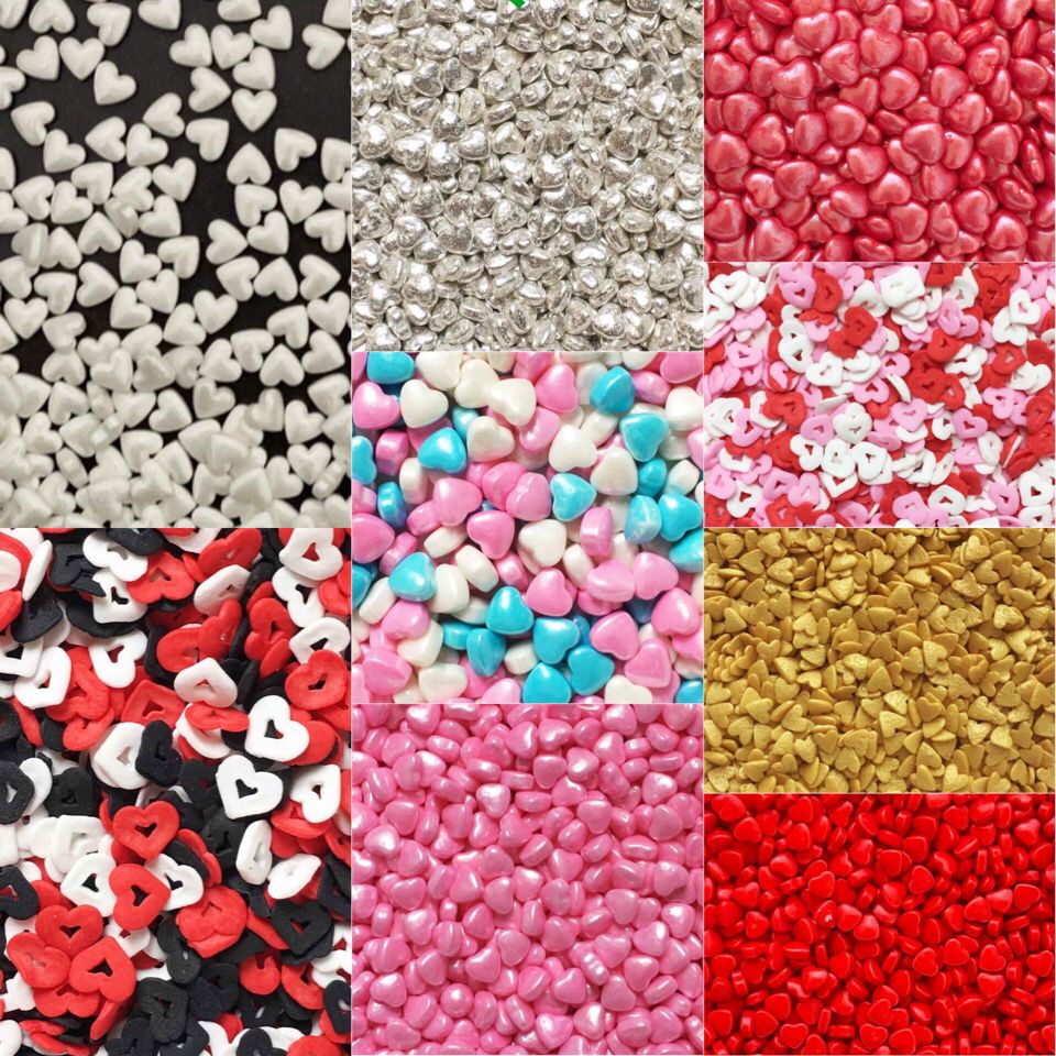 Jual sprinkle kue edible 15gr love series/sprinkel kue | Shopee Indonesia