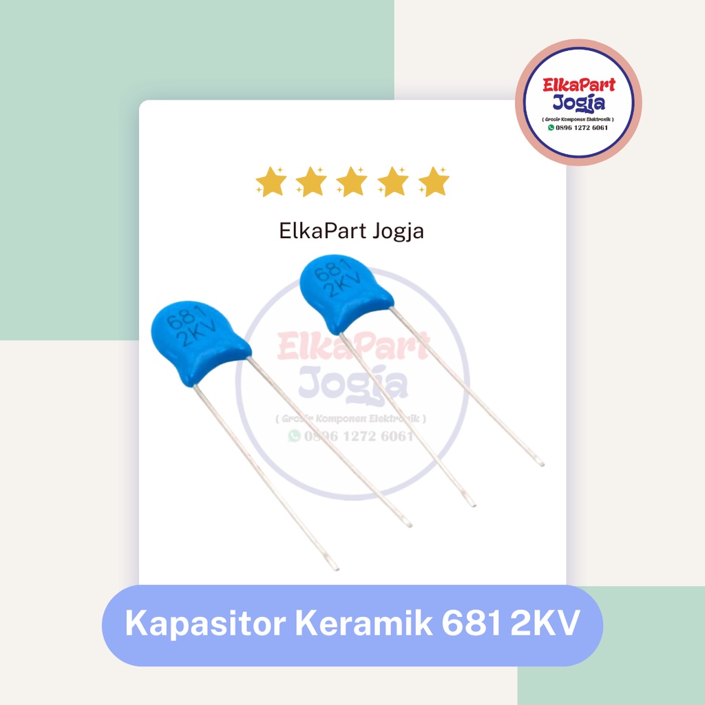 Jual Ceramic Disc Capacitor 681 680pf 680 pf 2KV Kapasitor keramik 2000 ...