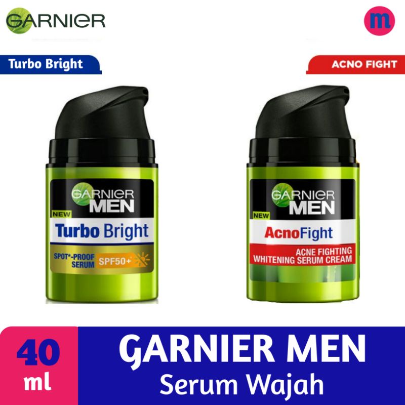 Jual Garnier Men Turbo Bright Spotproof Serum SPF50+ & Acno Fight 40ml | Shopee Indonesia