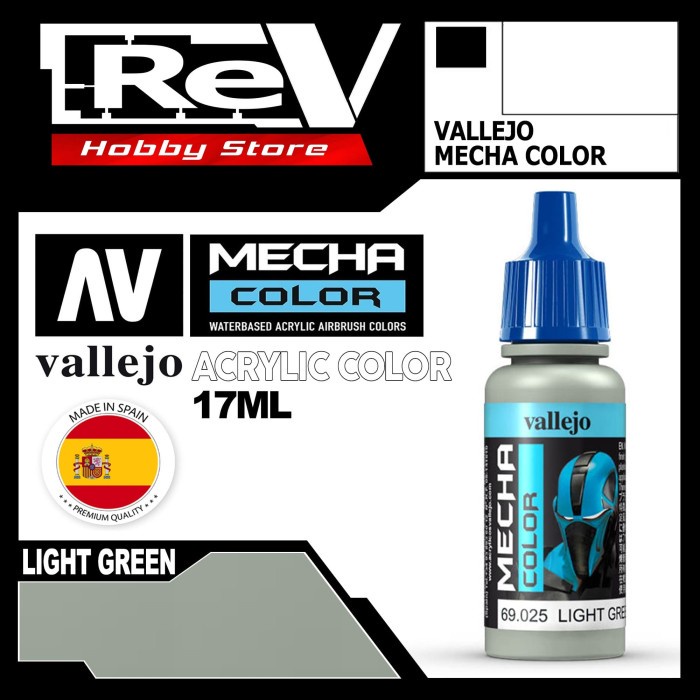 Jual VALLEJO LIGHT GREEN MECHA COLOR CAT MODEL KIT AIRBRUSH KUAS GUNDAM ...