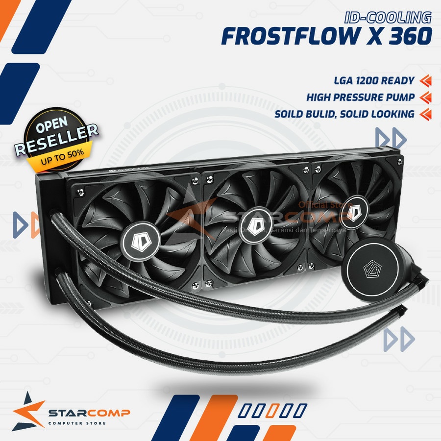 Jual ID-COOLING FrostFlow X 360 CPU AIO Water Cooling AMD Intel non RGB ...