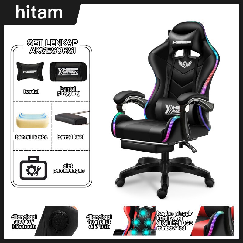Jual Keep Going Max Kursi gaming profesional, kursi gaming RGB, dengan ...