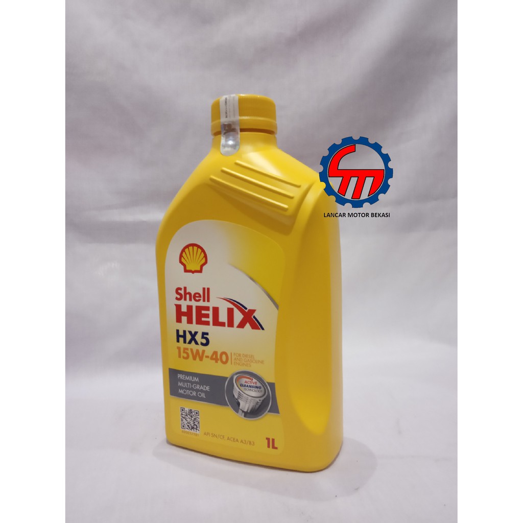 Jual Oli Shell Helix HX5 15W-40 1 Liter Asli Original | Shopee Indonesia