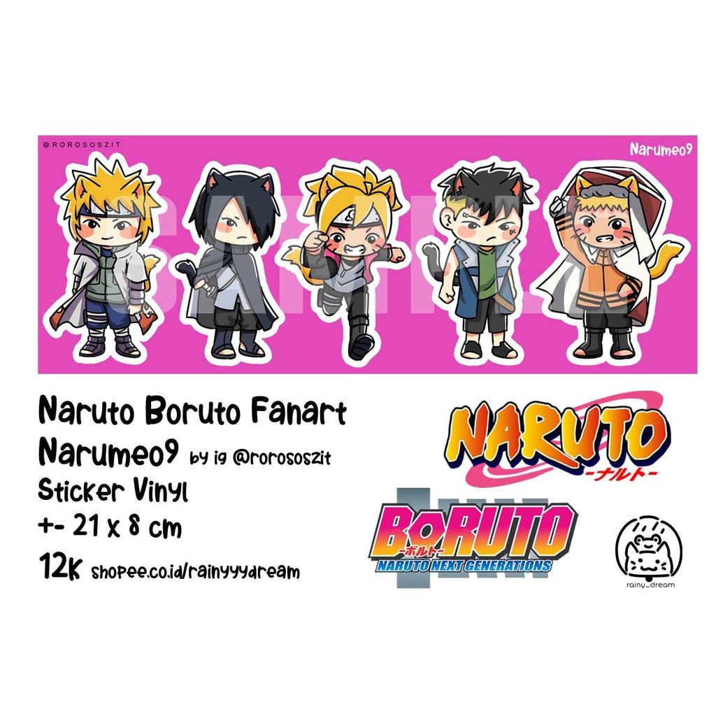 Jual STICKER ANIME BORUTO Naruto the Next Generation Narumeo9 (Naruto ...