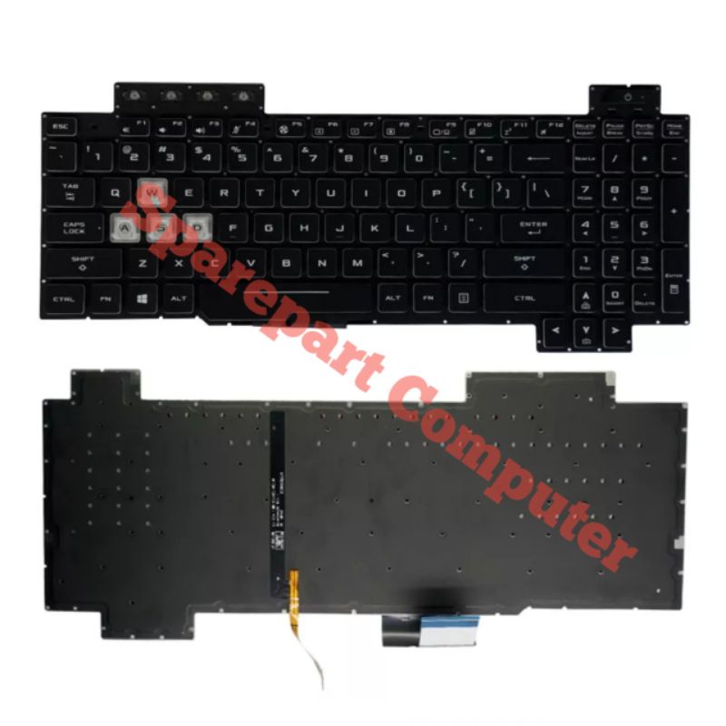 Jual Keyboard Asus TUF Gaming FX505DD FX505DT FX505U FX505DY FX505G FX505GD HITAM Backlight ...