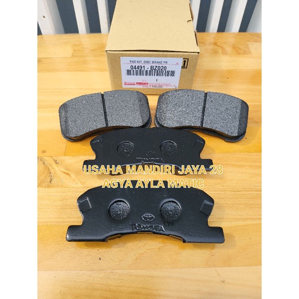 Jual KAMPAS REM DEPAN-BRAKE PAD FRONT AGYA/AYLA MATIC 04491-BZ020 ...