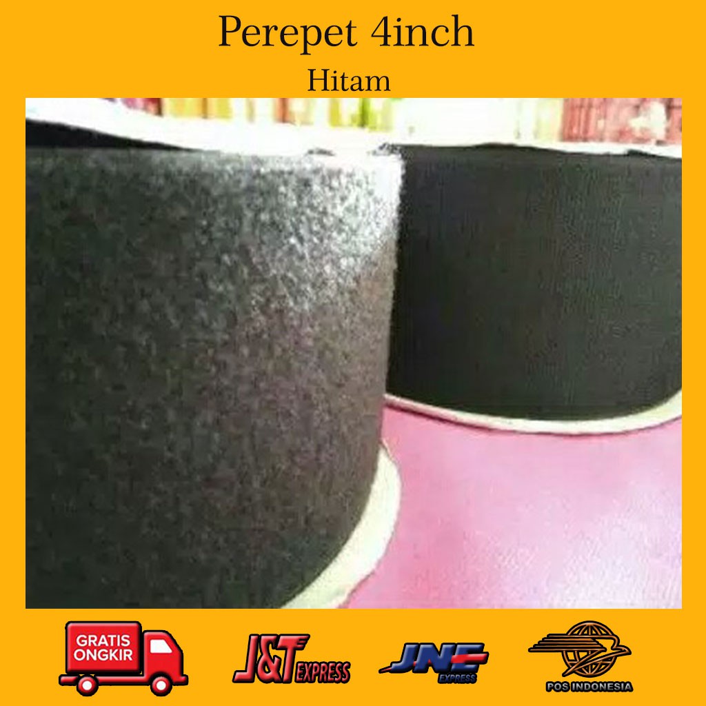 Jual (1 SET) Perepet Perekat Velcro/Magic Tape Warna Hitam Putih 10 cm ...