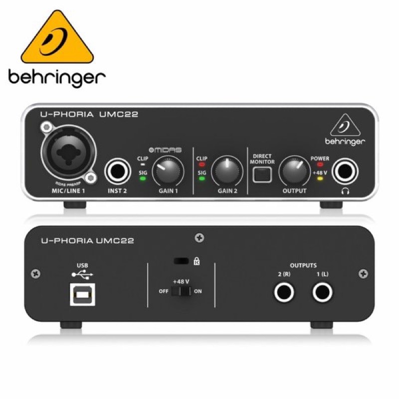Jual Behringer UMC22 Original Behringer Uphoria umc 22 Soundcard ...