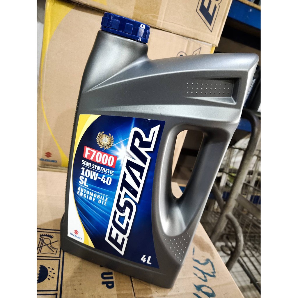 Jual Oli ECSTAR ( SUZUKI GENUINE OIL) 10W-40 4Liter | Shopee Indonesia