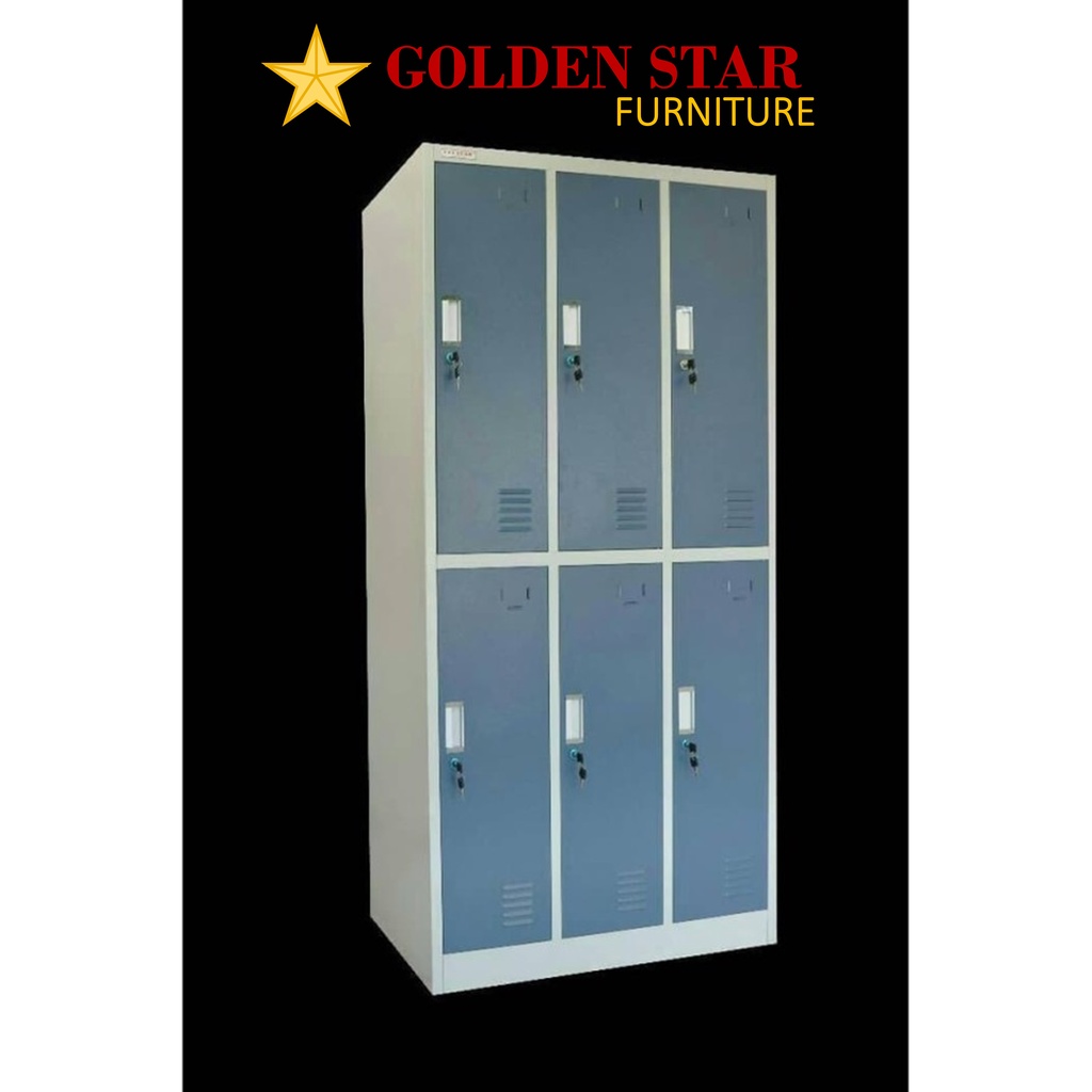 Jual Lemari Locker loker 6 pintu Besi Star / informa Import | Shopee Indonesia