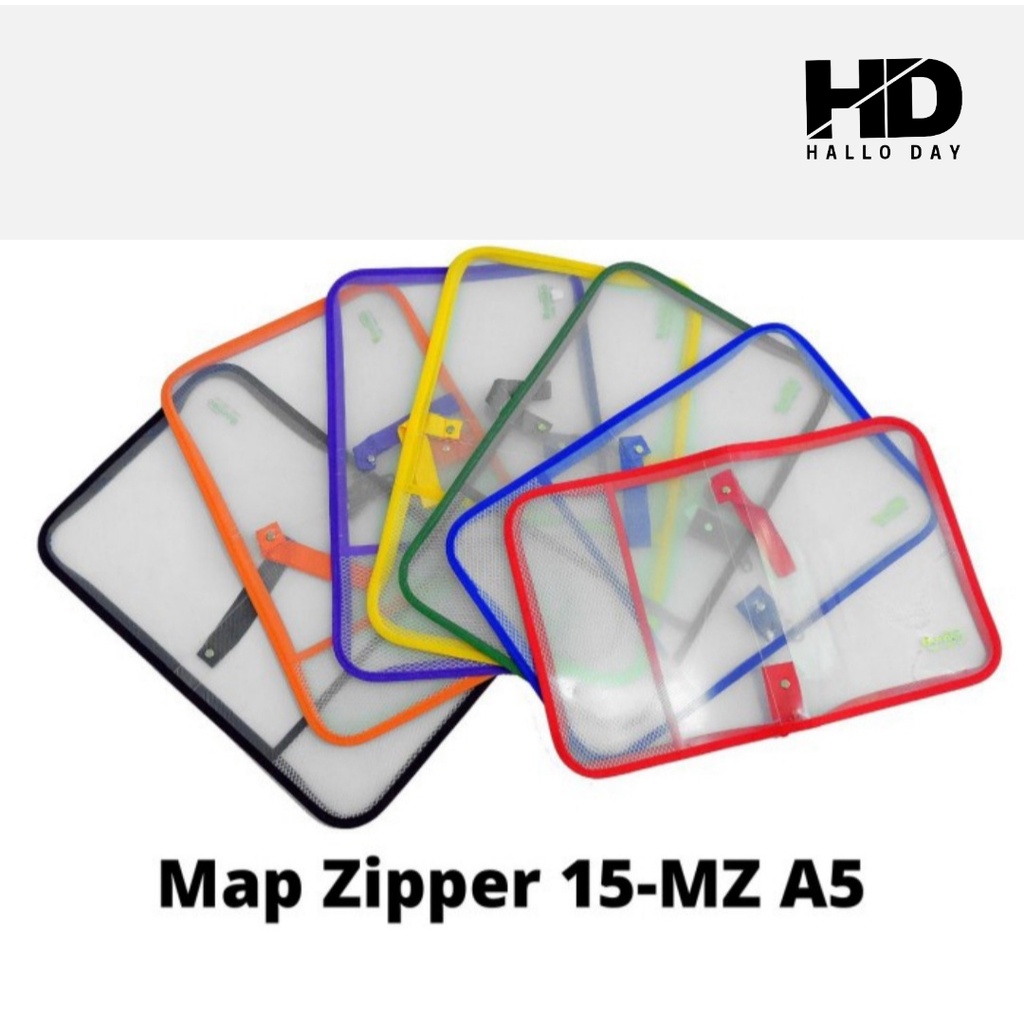 Jual Map Resleting A5/Zipper Bag A5/Map Resleting/Map Zipper | Shopee ...