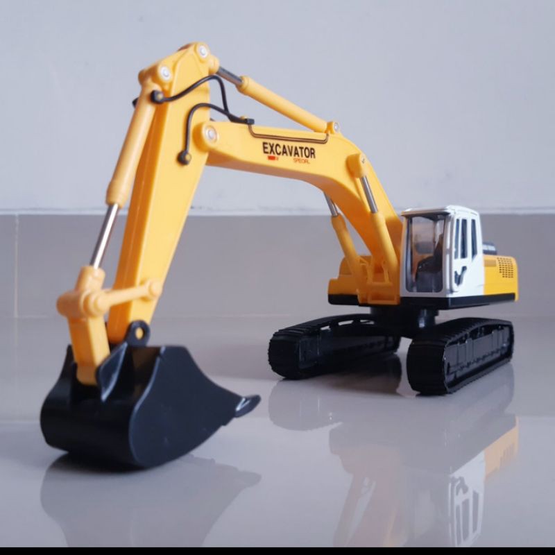 Jual Diecast Truck Excavator Alloy Miniatur Truk Beko Kontruksi Alat ...