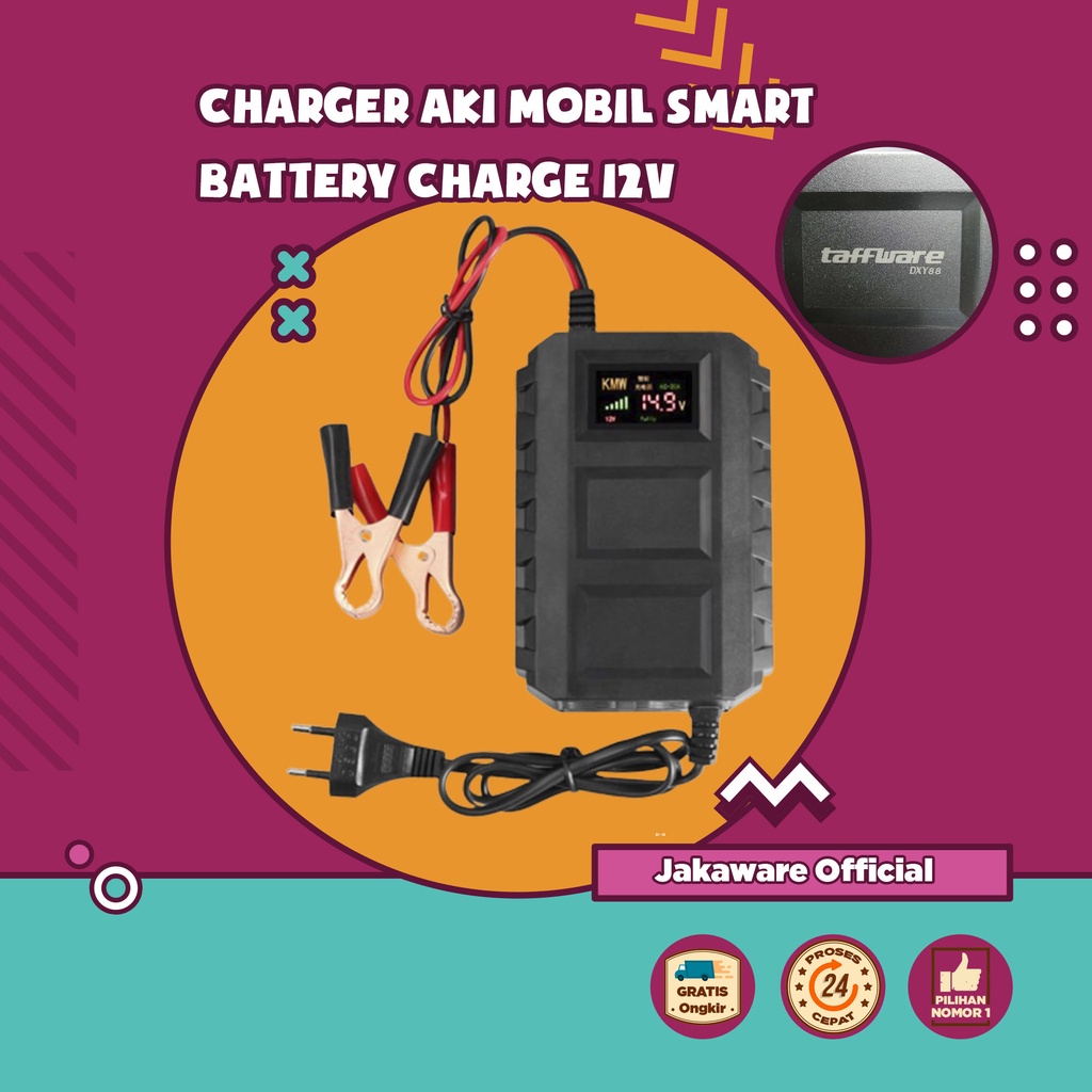 Jual CHARGER AKI MOBIL SMART BATTERY CHARGE 12V 20-120AH ALAT PENGECAS ...