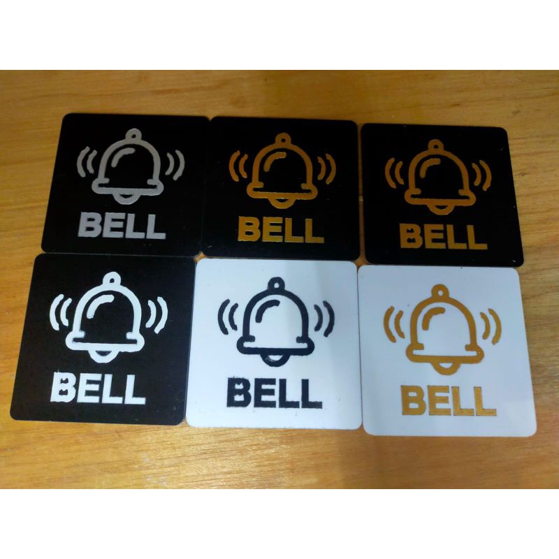 Jual Bell sign akrilik, Penanda Bell Akrilik | Shopee Indonesia