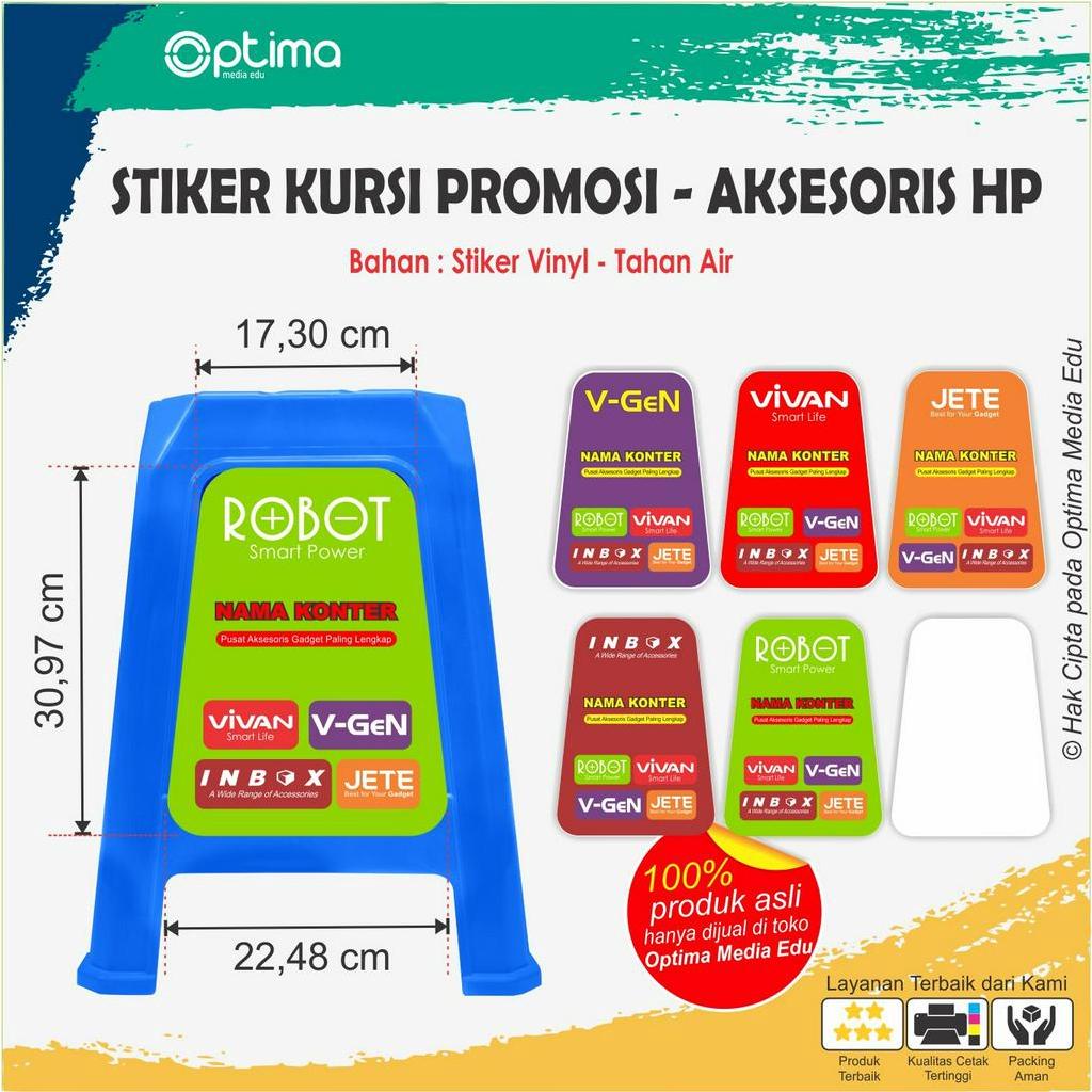 Jual Stiker Kursi Promosi - Usaha Konter HP dan Aksesoris, Isi Campur ...