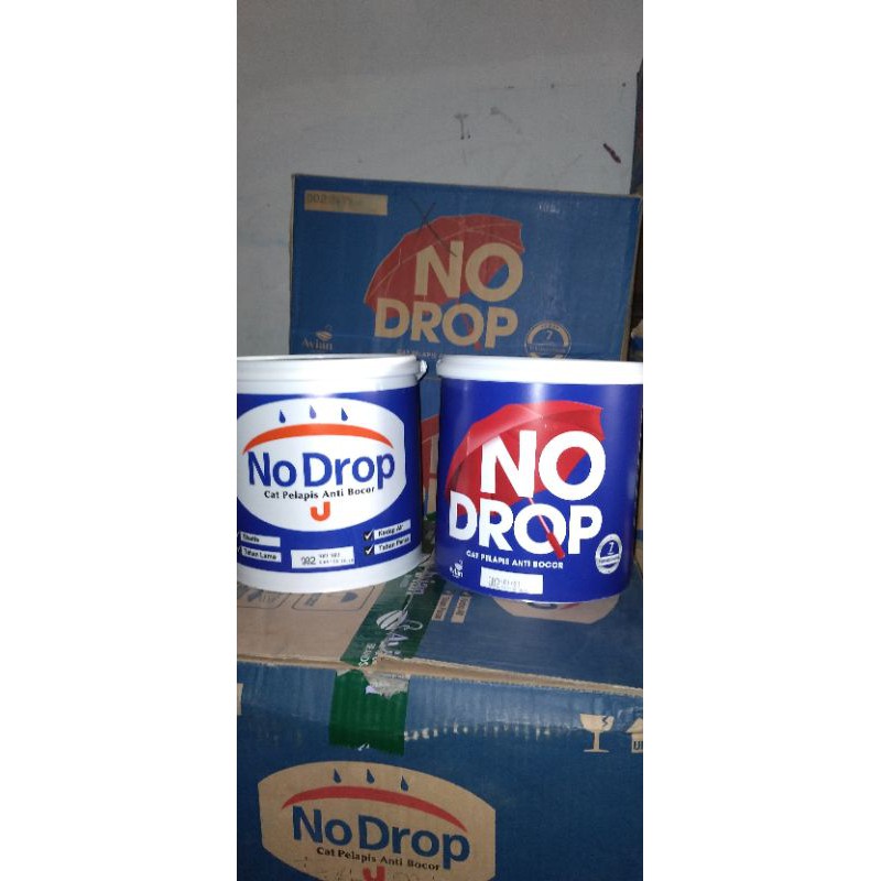 Jual NO DROP ABU-ABU 4 KG KEMASAN BARU (PELAPIS TEMBOK ANTI BOCOR ...