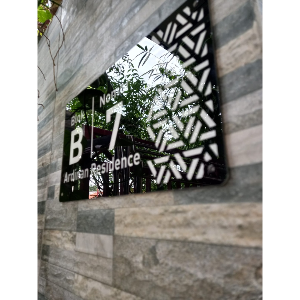 Jual Papan NOMOR RUMAH | No rumah acrylic akrilik type aesthetic ...