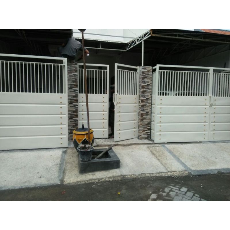 Jual Pagar plat minimalis sidoarjo / pagar rumah | Shopee Indonesia