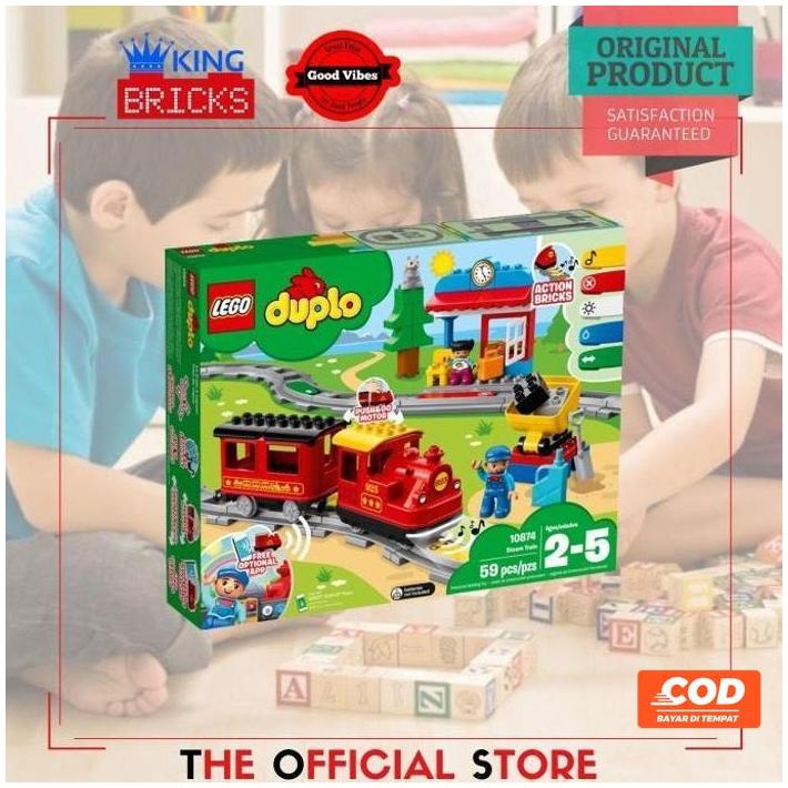 Jual Promo Lego Original Duplo 10874 Steam Train - Mainan Anak Edukasi ...