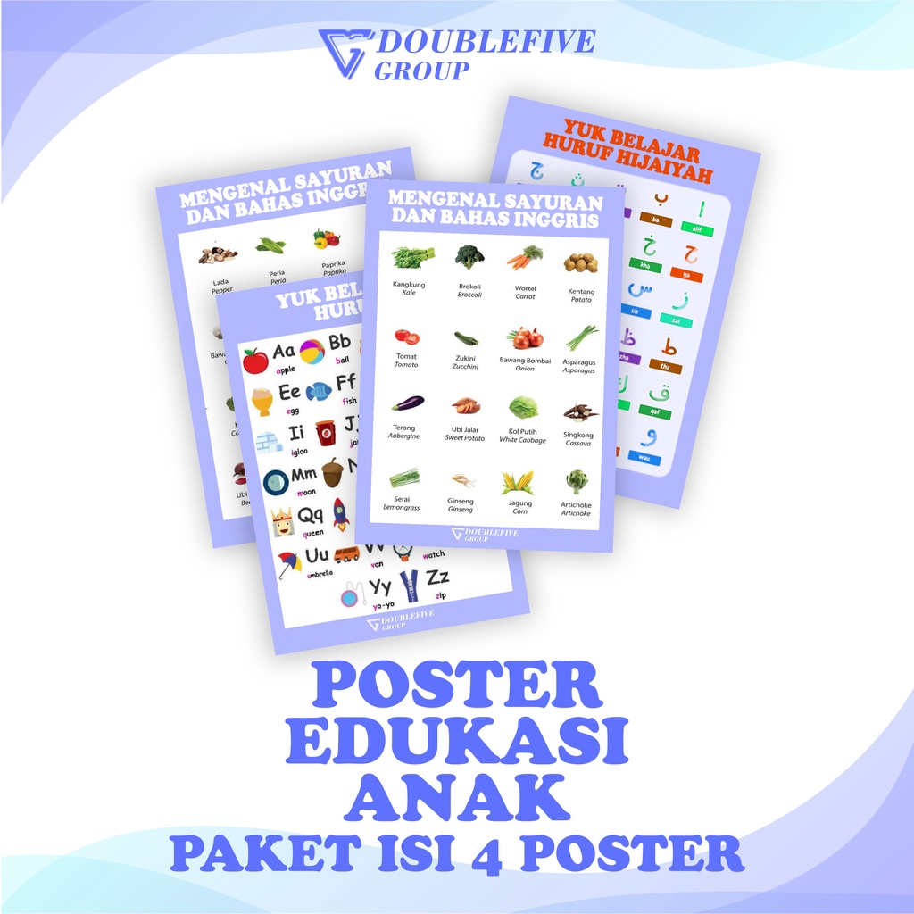 Jual Poster Belajar Anak lengkap - Poster Edukasi anak - poster belajar ...