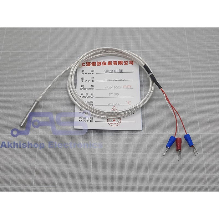 Jual WZP-PT100 PT100 Probe Class A Temperature Sensor German Chip 3 ...