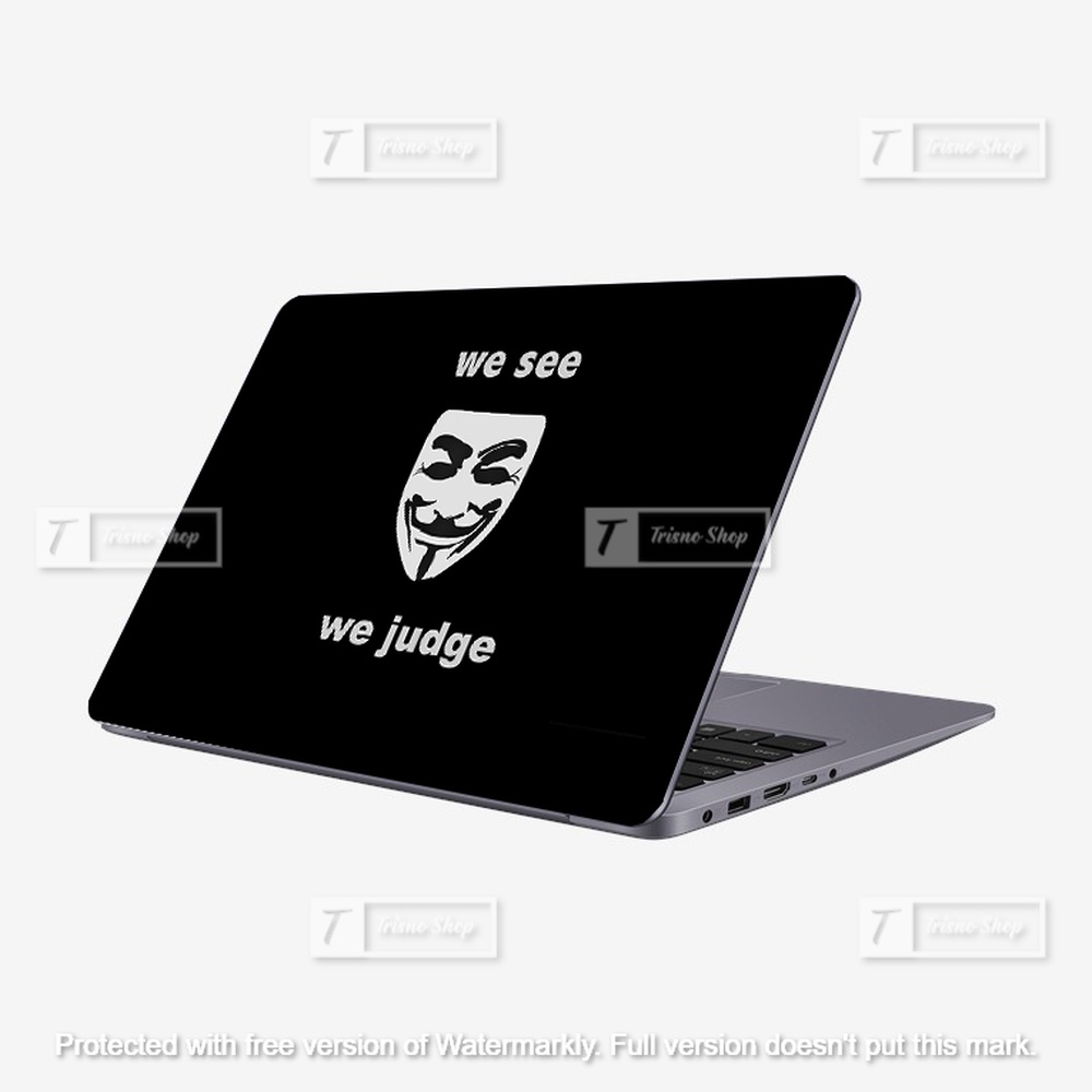 Jual Stiker Laptop | Garskin Laptop | Anonymous New + Laminasi | Shopee ...
