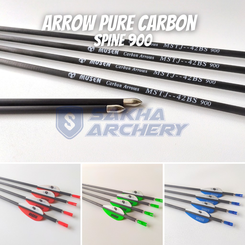 Jual Arrow Musen Pure Carbon ID 4.2mm Spine 900 - MSTJ 42BS | Shopee ...