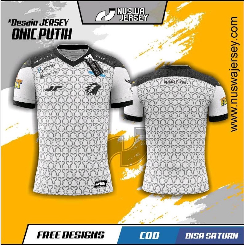 Jual JERSEY ONIC PUTIH | KAOS GAMING | BAJU GAME | ONIC ESPORTS ... Jual JERSEY ONIC PUTIH | KAOS GAMING | BAJU GAME | ONIC ESPORTS ...