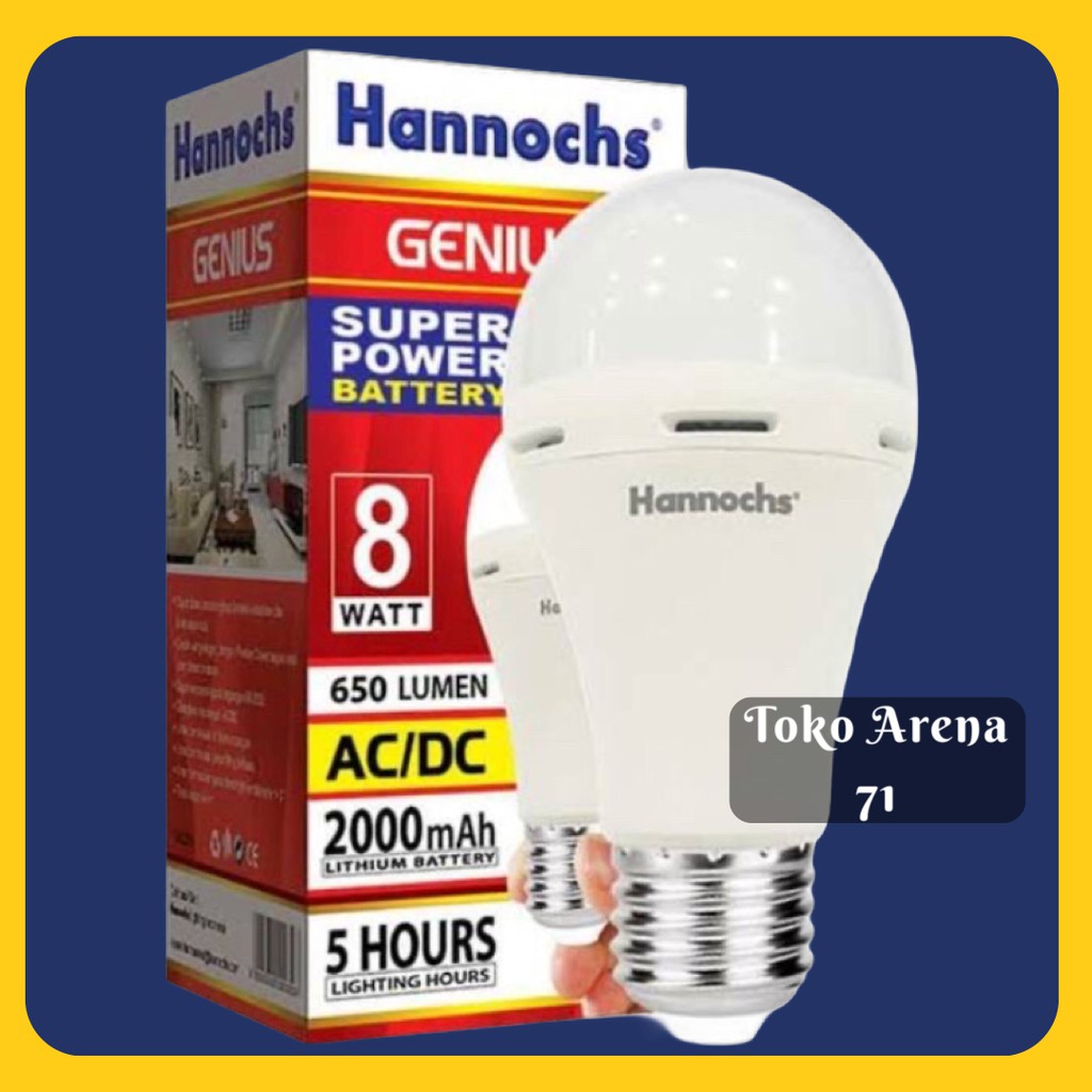 Jual Hannochs Genius Lampu Emergency AC DC Hannochs Bohlam LED Bulb ... Jual Hannochs Genius Lampu Emergency AC DC Hannochs Bohlam LED Bulb ...