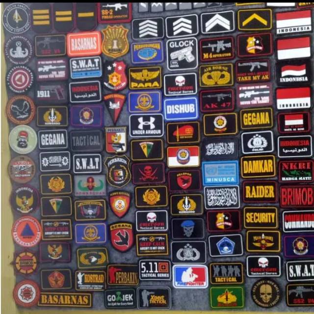 Jual macam pact rubber, patch tempelan baju dan topi | Shopee Indonesia