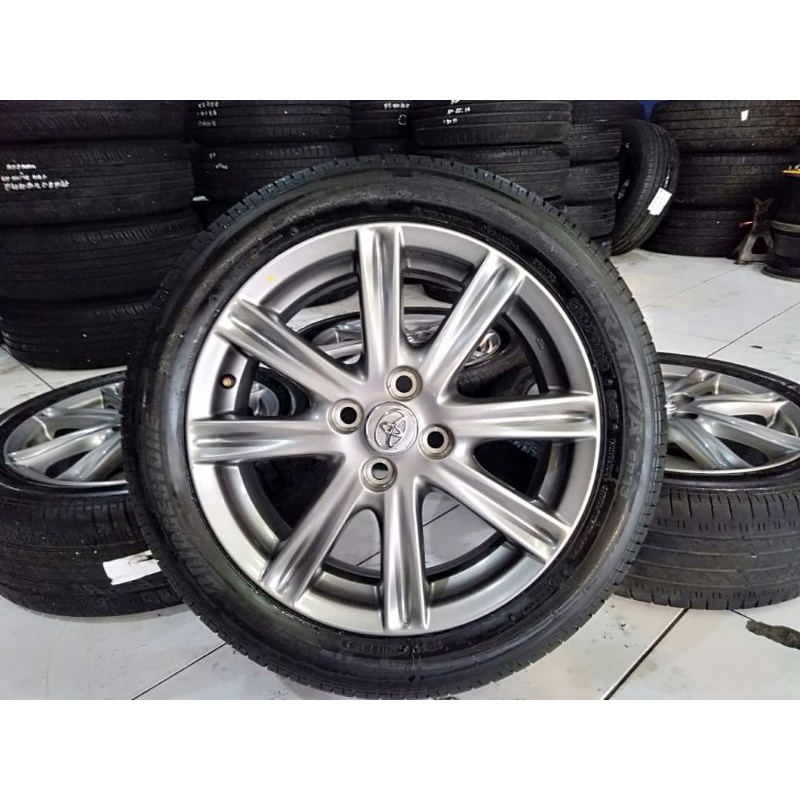 Jual VELG SECOND COPOTAN MOBIL YARIS TRD RING 16 PCD 4X100 + BAN 195/50 R16 | Shopee Indonesia