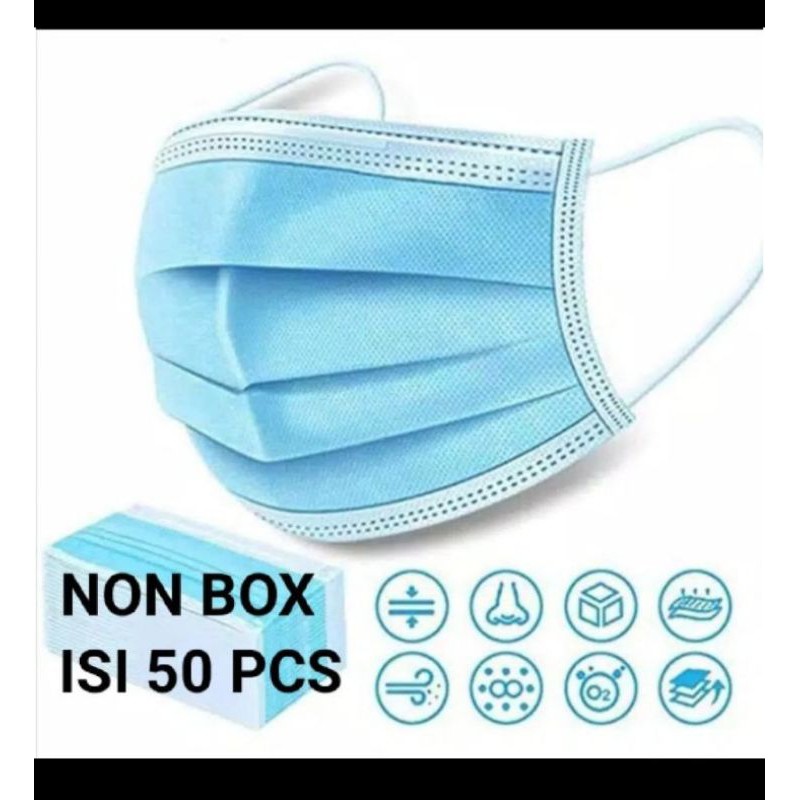 Jual Masker 3 Ply Isi 50pc | Shopee Indonesia