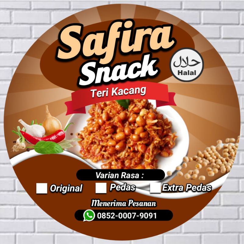 Jual Minimal Order 100 Pcs Stiker Label Kemasan Stiker Jajanan