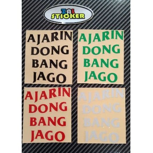 Jual sticker ajarin bang jago sticker cutting | Shopee Indonesia