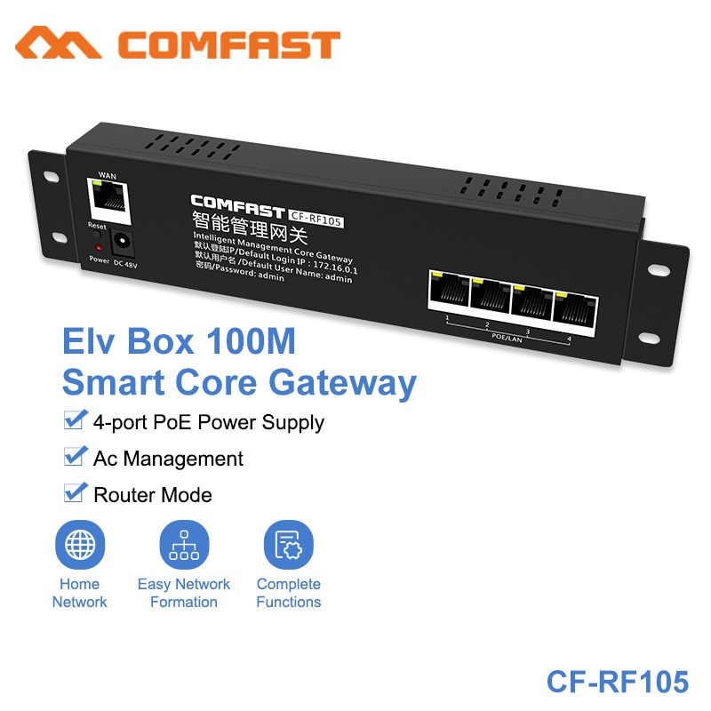 Jual PREORDER COMFAST CF-RF105 4 Port POE Power Supply Wifi AC Router ...