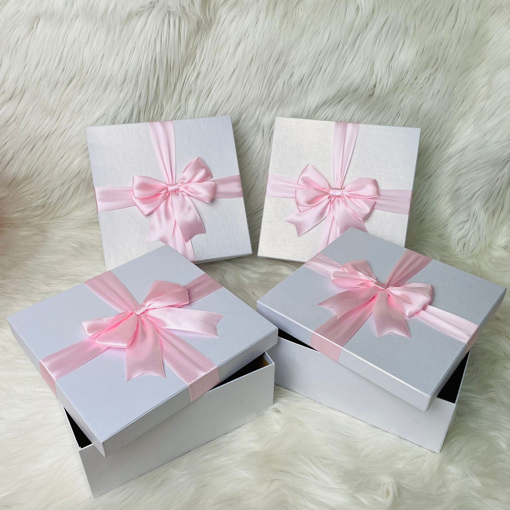 Jual Kotak Kado Box Kado Kotak Hadiah Gift Box Ekslusif Pita Pink ...