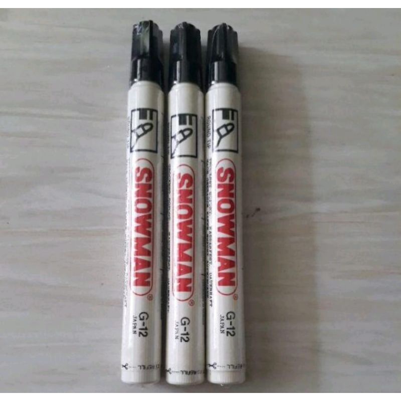 Jual SPIDOL SNOWMAN PERMANEN G-12 HARGA 1 KOTAK isi 12 pcs | Shopee Indonesia