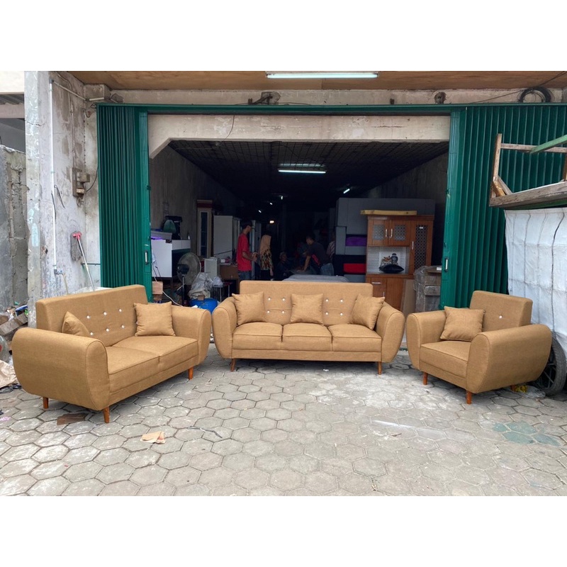 Jual FREE ONGKIR JABODETABEK SOFA RETRO / SCANDINAVIAN 321 + MEJA ...