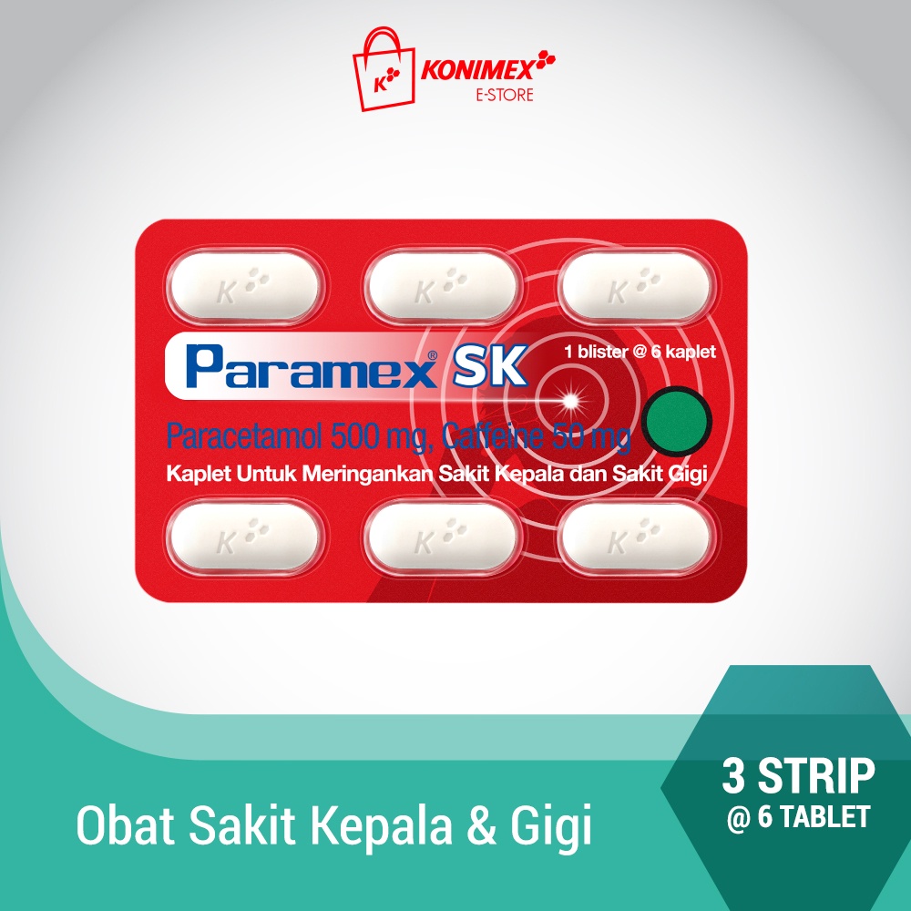 Jual PARAMEX SK Kaplet untuk Meredakan Nyeri karena Sakit Kepala dan ...