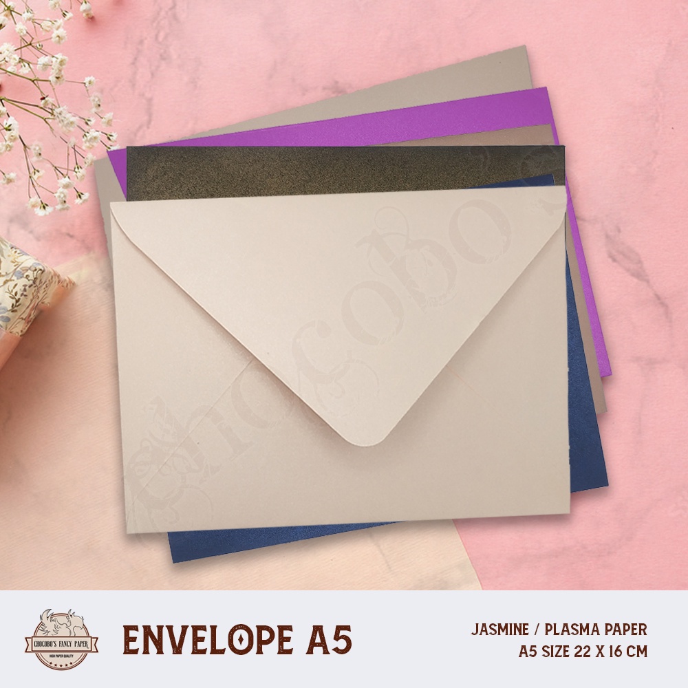 Jual AMPLOP A5 JASMINE PAPER | AMPLOP UNDANGAN | Shopee Indonesia