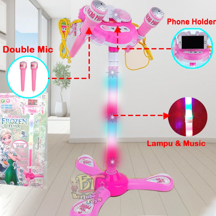 Jual PROMO SH1251 MAINAN ANAK MICROPHONE DOUBLE MIC SUPER SINGER MP3 ...