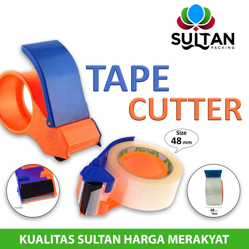 Jual Tape Dispenser cutter Rusfet Alat Pemotong Lakban isolasi | Shopee ...